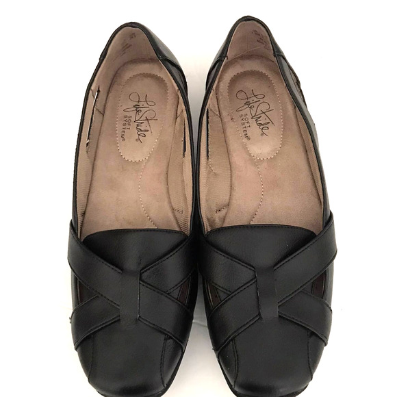 Life Stride | Shoes | Life Stride Soft System Black Flats Size 75 M ...